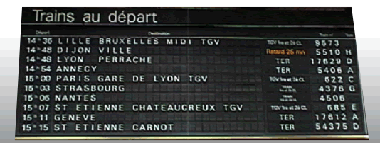 Horaires Train Sncf